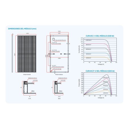 Panel Solar Monocristalino Trina Solar 510 W PERC HC